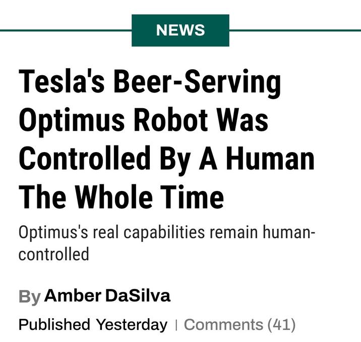 yet another method of Elon Musk the mythomaniac (he lied for robot) is ...