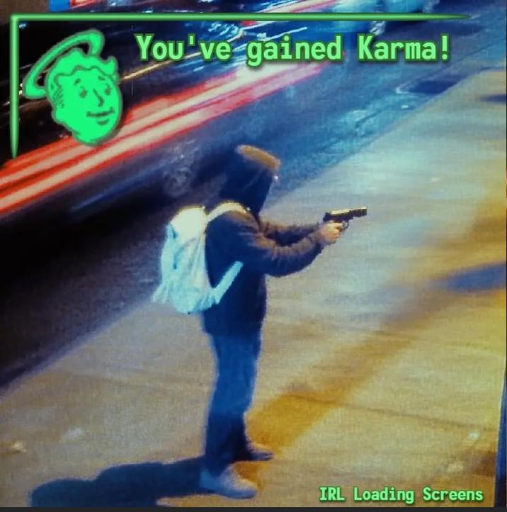 You've gained karma! | Assassination of UnitedHealthcare CEO Brian ...