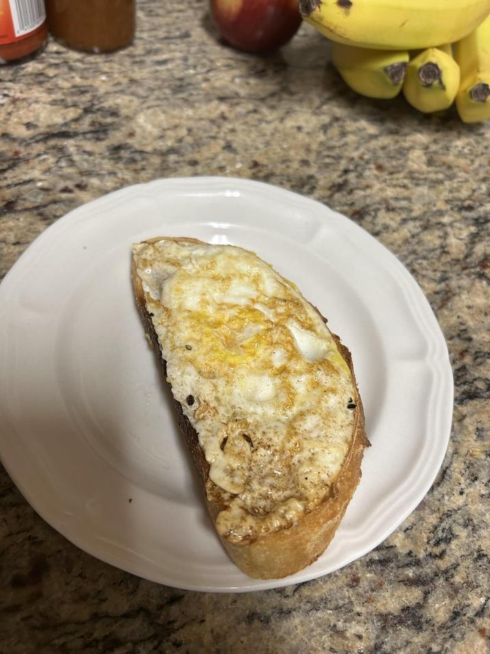 The egg fit the toast perfectly | Know Your Meme