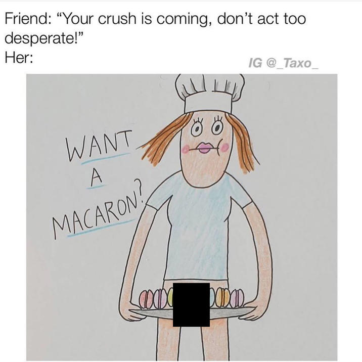 What Is the 'Want a Macaron' Meme? Crude Drawings on TikTok Asking If ...