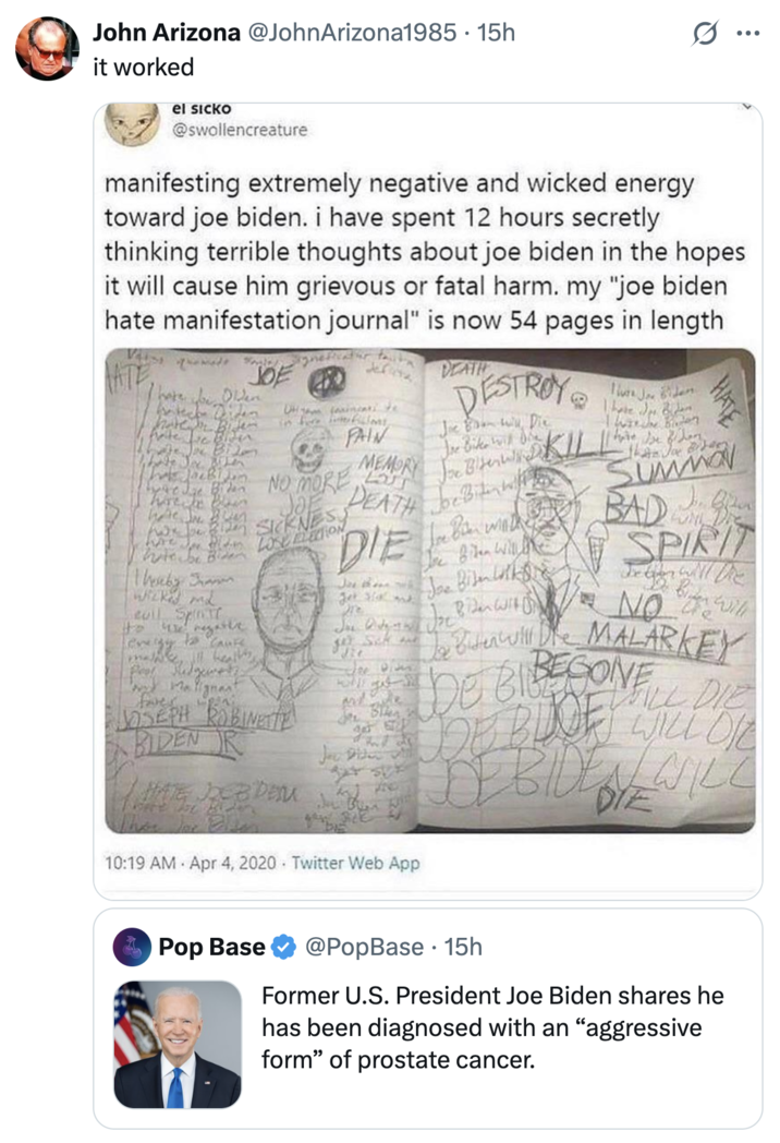i have spent 12 hours secretly thinking terrible thoughts about joe ...