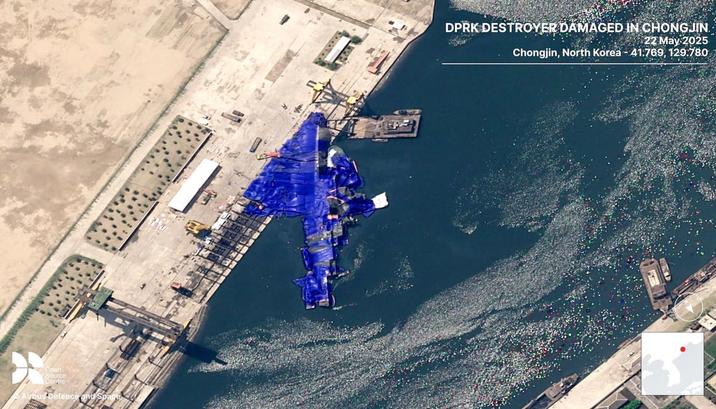 North Korean destroyer capsized at a launch ceremony | Know Your Meme