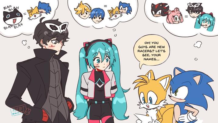 new racers? | Sonic Racing: CrossWorlds Hatsune Miku Crossover | Know Your Meme