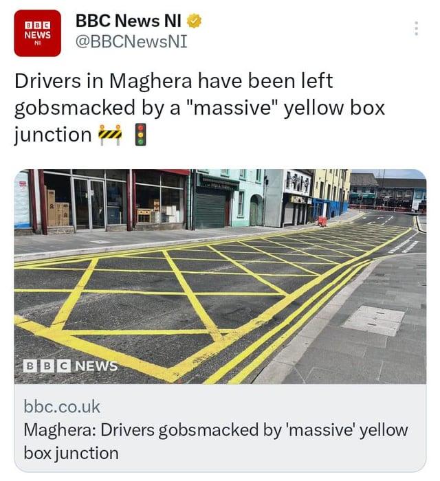 A huge box junction... | Know Your Meme