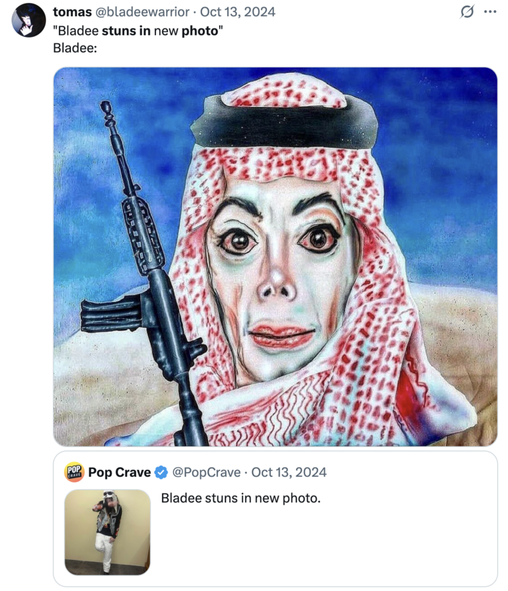 October 13th, 2024 tweet by @bladeewarrior | Stuns In Newly Shared ...