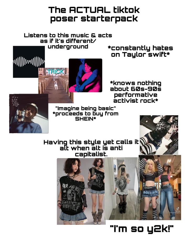 The ACTUAL tiktok poser starter pack | /r/starterpacks | Know Your Meme