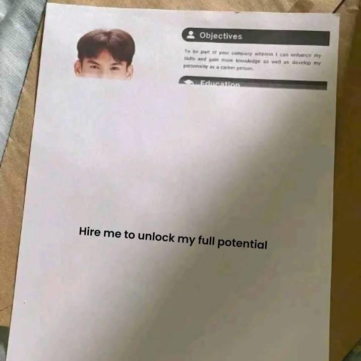 Invest in this bold resume format | /r/MemeEconomy | Know Your Meme