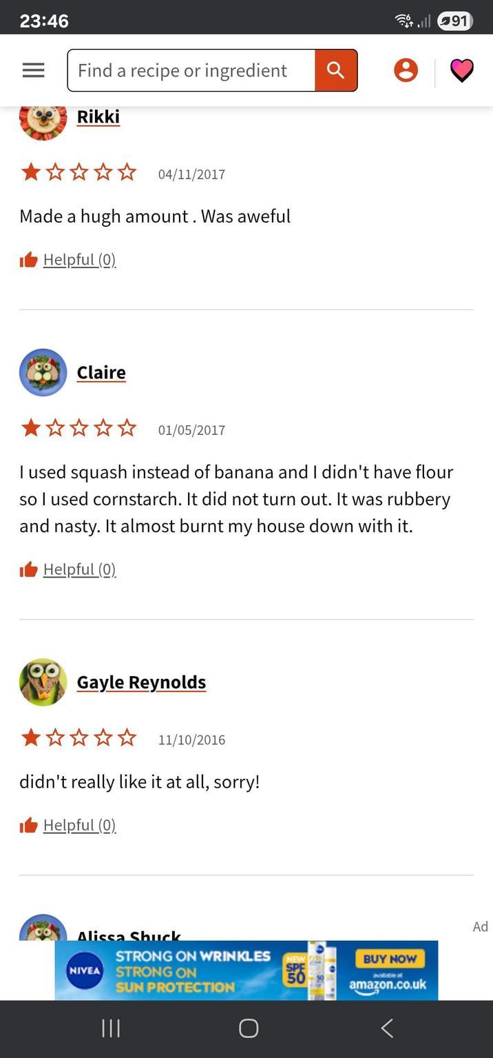 Cooking Gone Wrong, As Seen In 25 Recipe Reviews | Know Your Meme