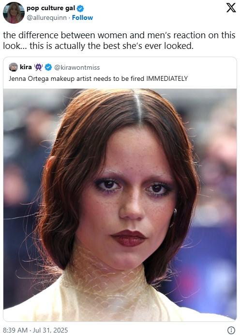 Jenna Ortega makeup artist needs to be fired IMMEDIATELY | Jenna Ortega ...