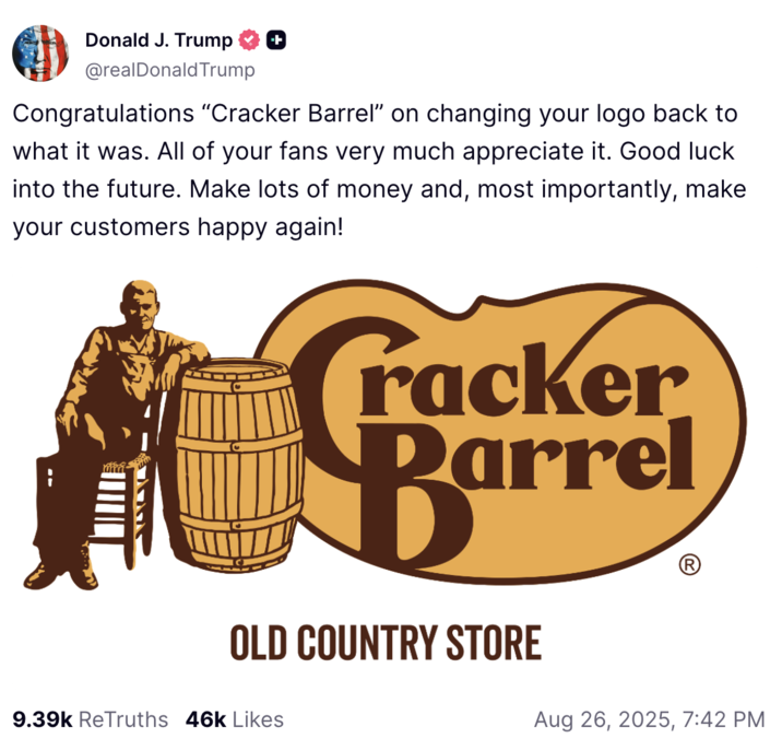 Cracker Barrel New Logo Change | Know Your Meme
