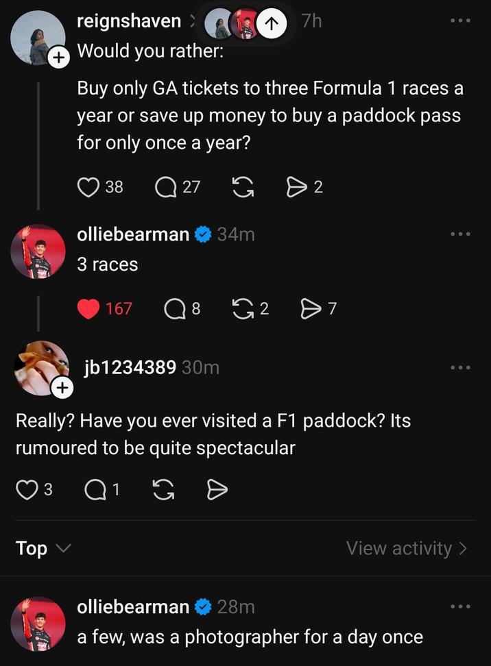 Asking an F1 driver if he's ever been in an F1 paddock | Know Your Meme
