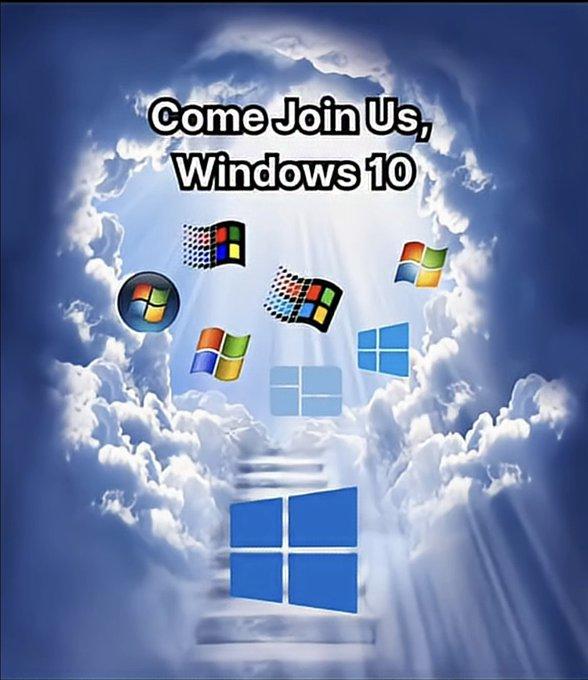 join us windows 10 | Windows 10 End of Support | Know Your Meme