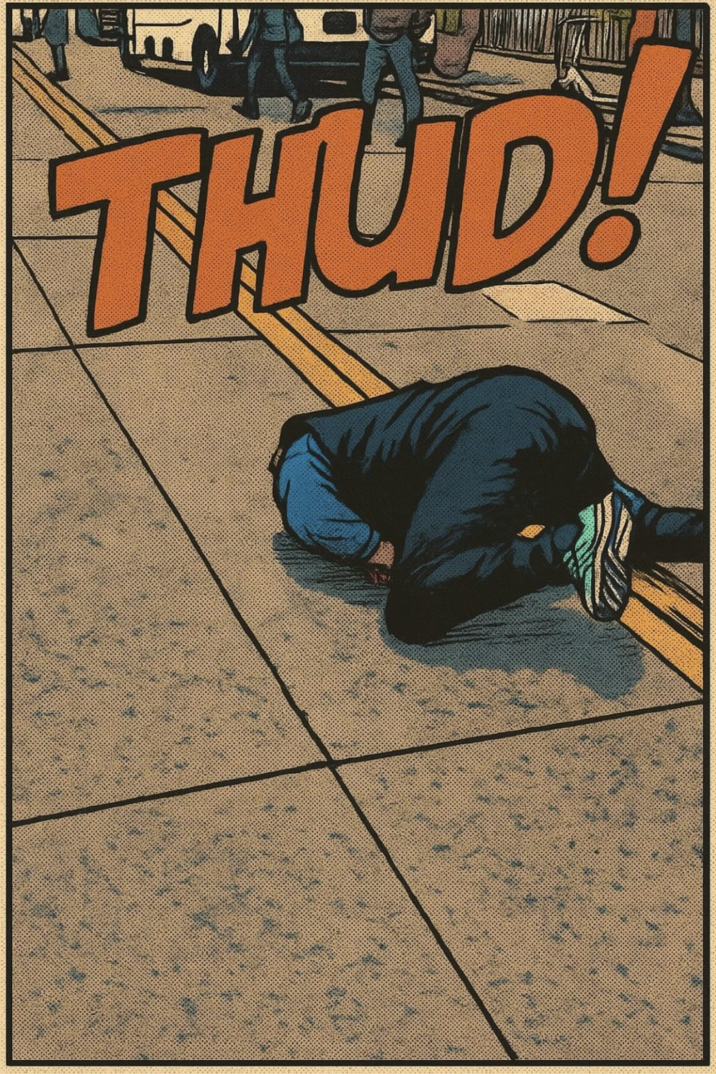 Faceplant guy AI Comic Book Verison | Faceplant Guy | Know Your Meme