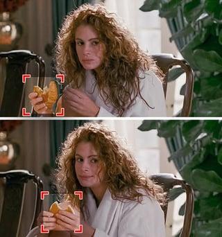 In Pretty Woman, it changes from a croissant to a pancake | Know Your Meme