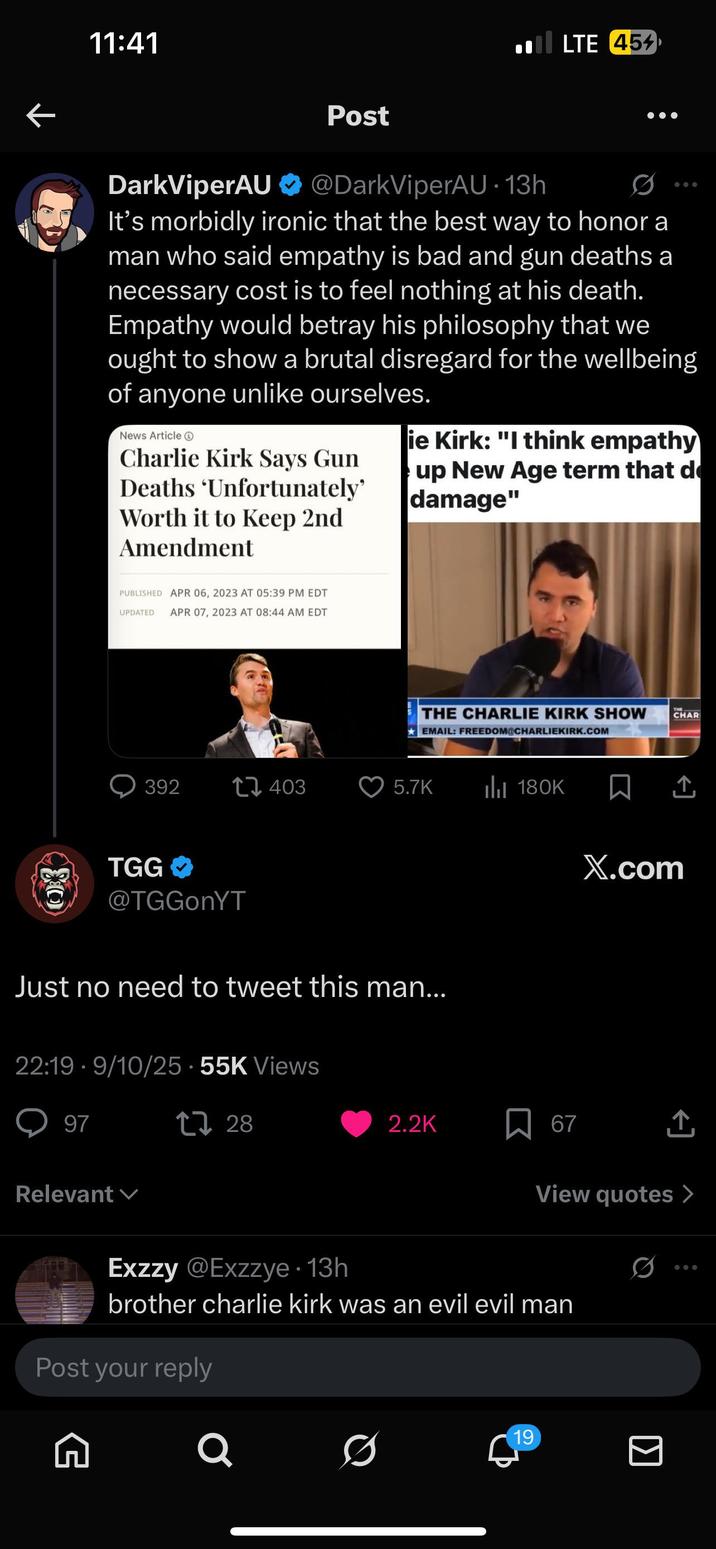 DarkviperAU cHARLIE KIRK | DarkViperAU & TGG Drama | Know Your Meme