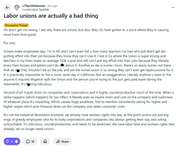 Labor Unions Are Bad | Know Your Meme