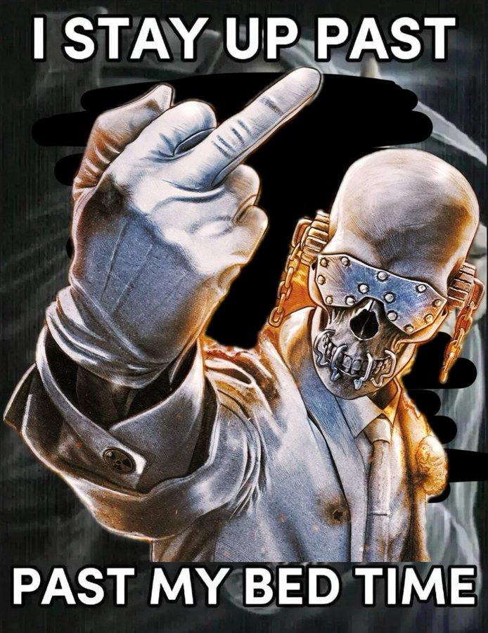 I stay up past my bed time | Megadeth "I Don't Care" Single Cover ...