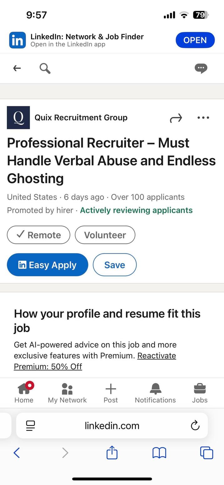 Interesting Job Posting | Know Your Meme