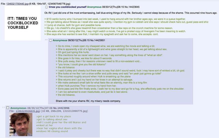 Anon and the cockblockers | /r/Greentext | Know Your Meme