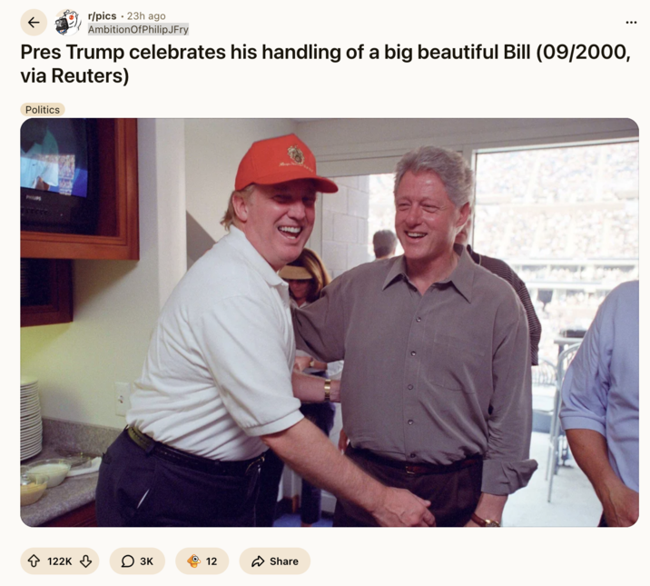Why Are People Making Memes About Donald Trump And Bill Clinton? The Epstein 'Tr... | Know Your Meme
