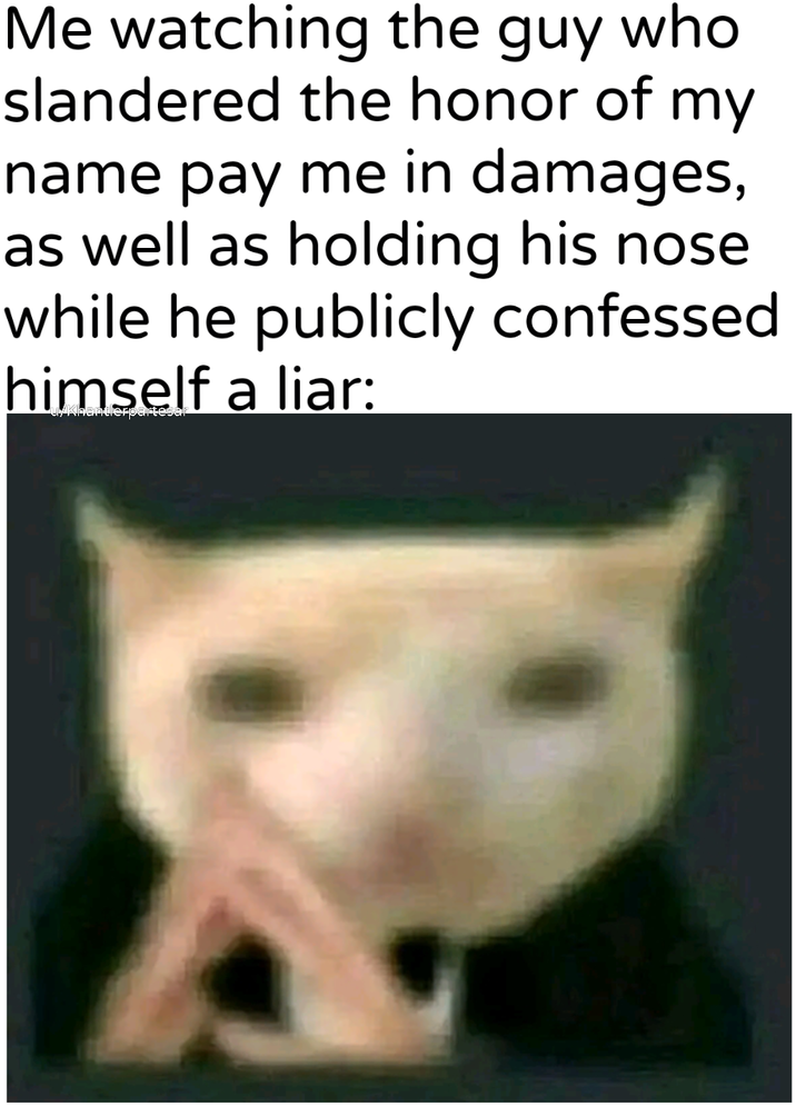 "I present unto you this little gem on slander" | History Memes | Know ...