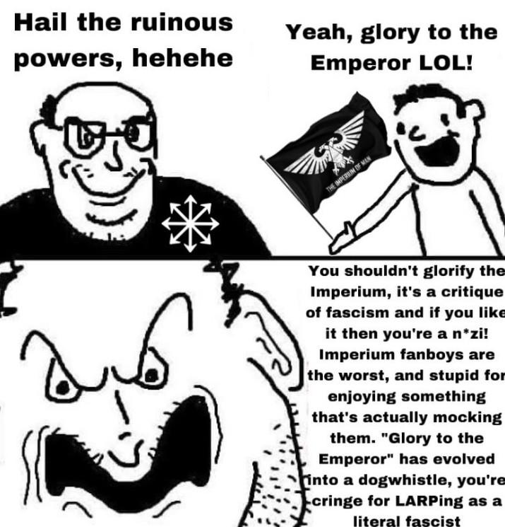 I just like big space guys with guns | Triggered Neckbeard / Heheh, I'm ...