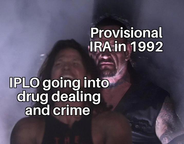 Rabbit hole of the dozen or so republican paramilitaries. Explanation ...