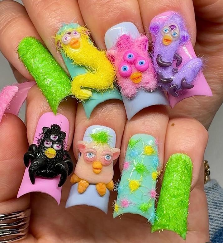 Cursed Furby nails | Awful Taste, But Great Execution | Know Your Meme