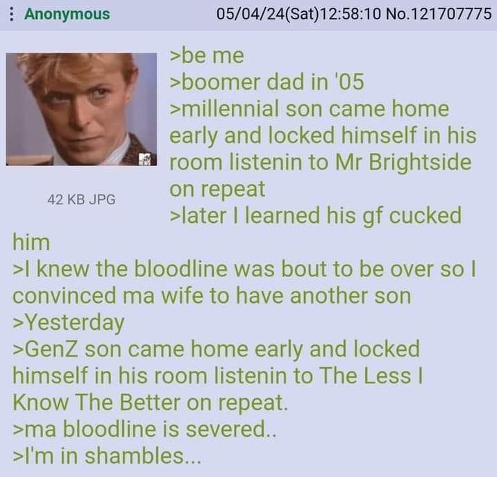 Poor genetics | /r/Greentext | Greentext Stories | Know Your Meme