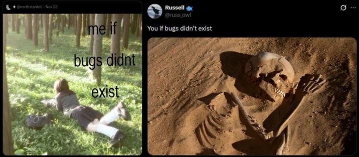 Me If Bugs Didn't Exist | Know Your Meme