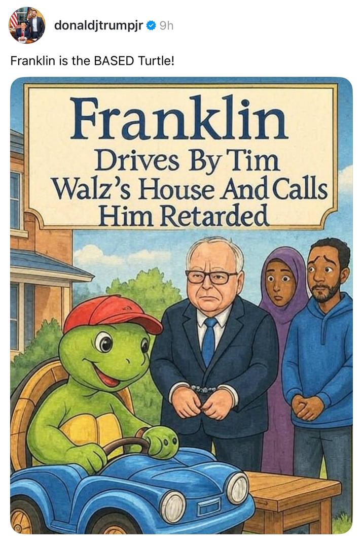 Franklin post by Donald Trumps son | Know Your Meme