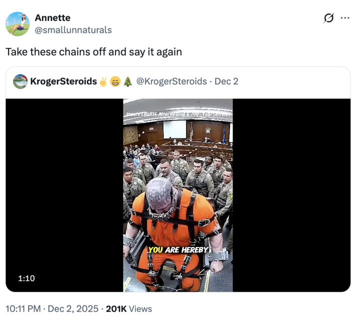 @smallunnaturals "Take these chains off and say it again" | AI Prison ...