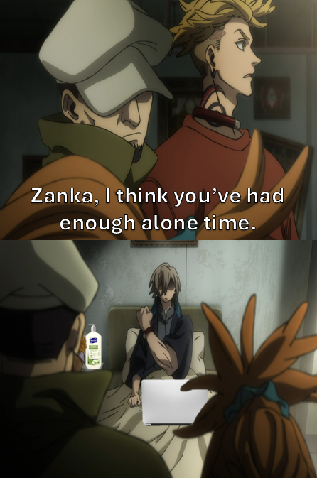 Zanka's Alone Time | Anime / Manga | Know Your Meme