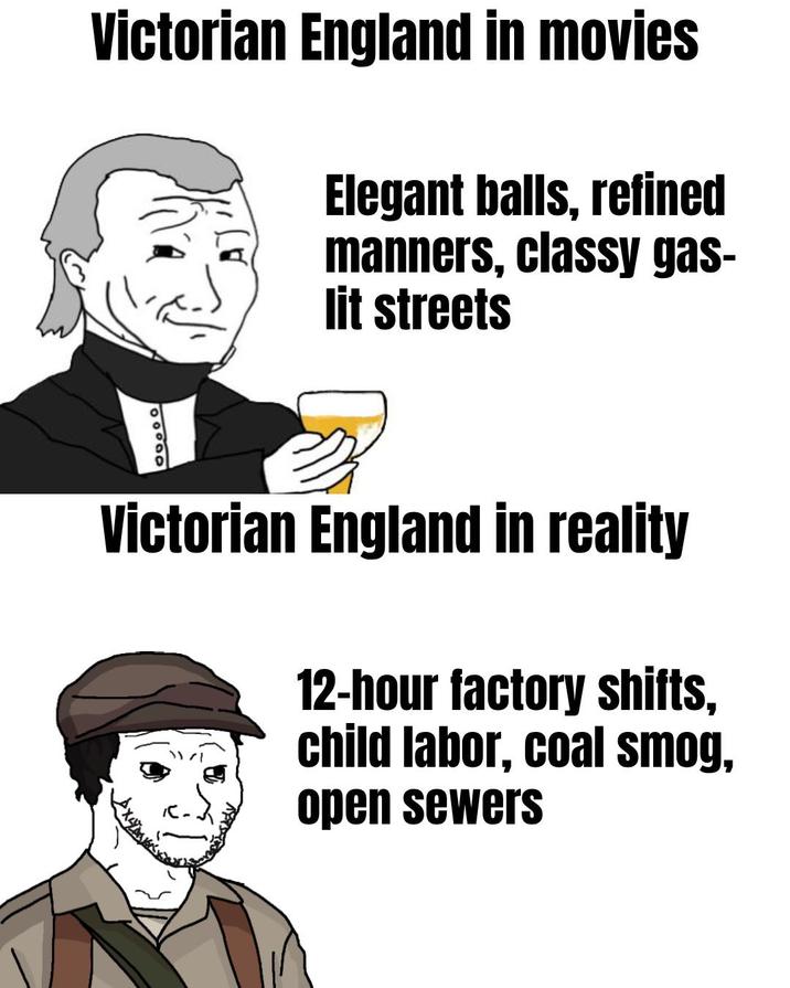 Victorian England: Movies vs Reality | History Memes | Know Your Meme