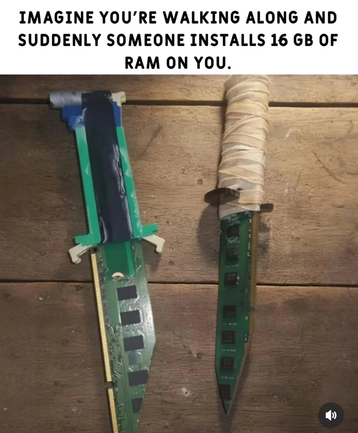 DDR5 already stabbed me... iykyk | /r/memes | Know Your Meme