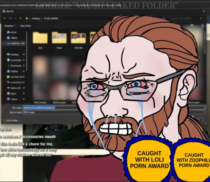 Vaush folder wojak | Vaush Opens Porn Folder On Stream | Know Your Meme