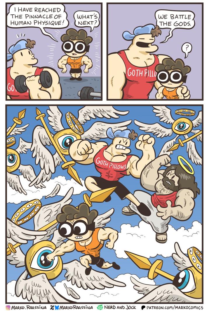 Final stage of lifting | Nerd and Jock | Know Your Meme