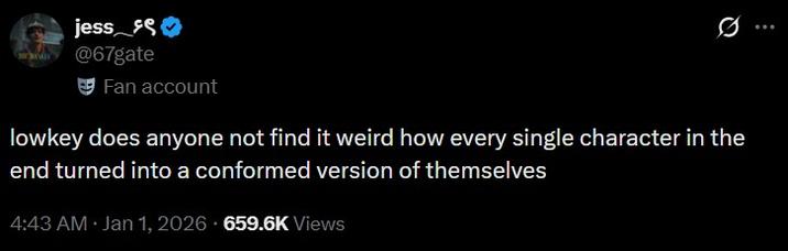 lowkey does anyone not find it weird how every single character in the ...