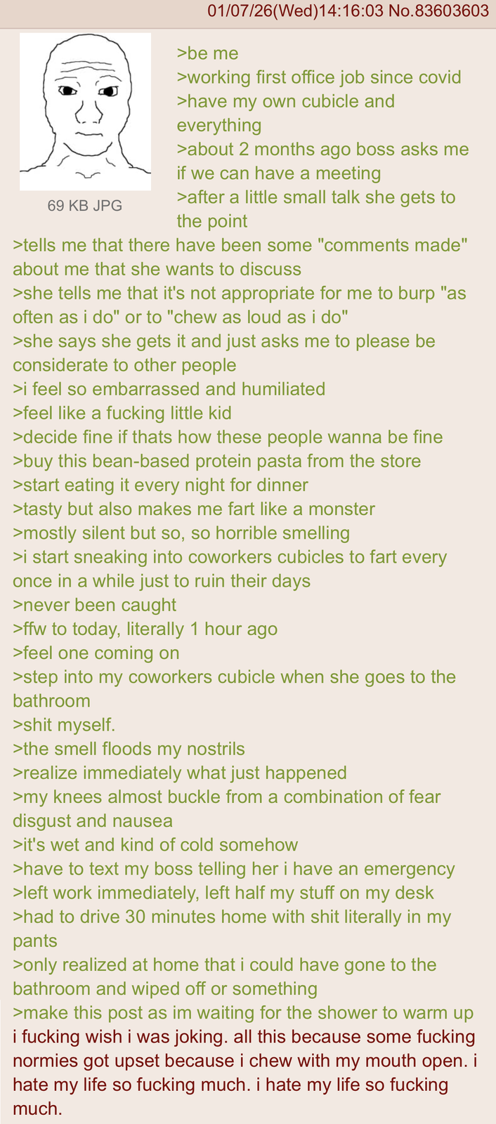 Anon’s revenge is best served cold | /r/Greentext | Know Your Meme