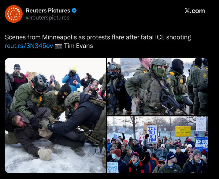 Protests | 2026 Minneapolis, Minnesota, ICE Shooting of Renee Good ...