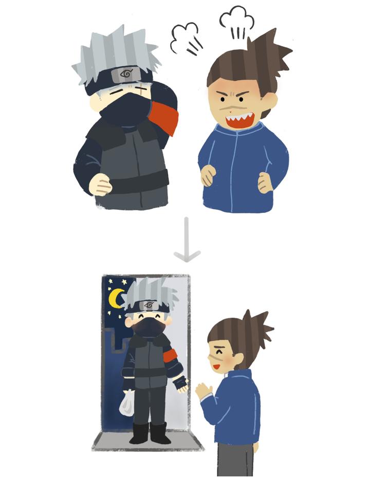 @Uminokumi | Angry Boss With Happy Family Irasutoyas | Know Your Meme