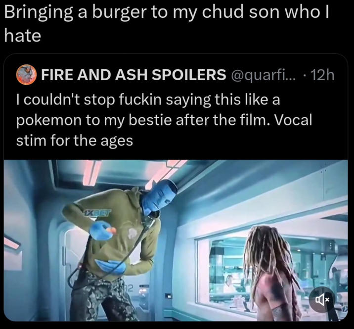 Bringing burger to my chud son that I hate | Know Your Meme