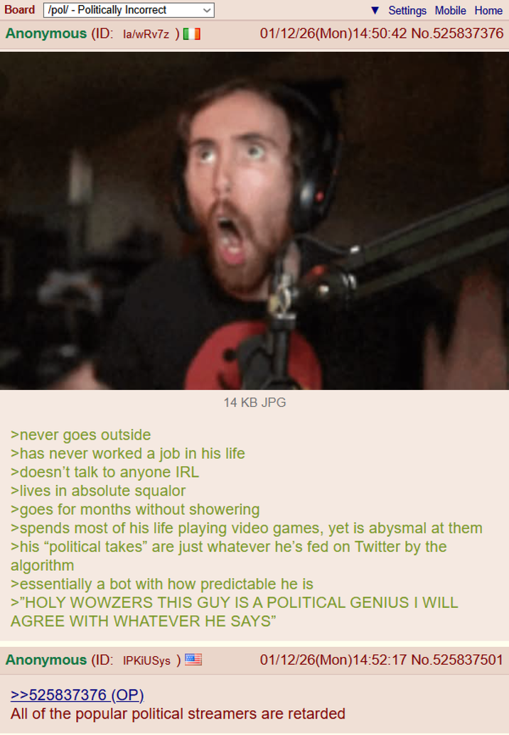 Anon Criticises Asmongold | /r/Greentext | Know Your Meme