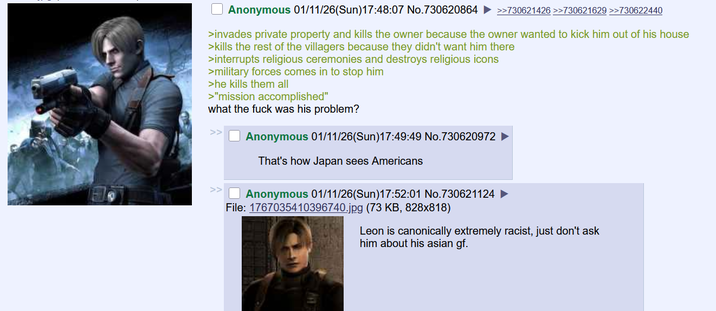 Resident Evil 4 is basically an ICE Simulator | /r/Greentext | Know ...