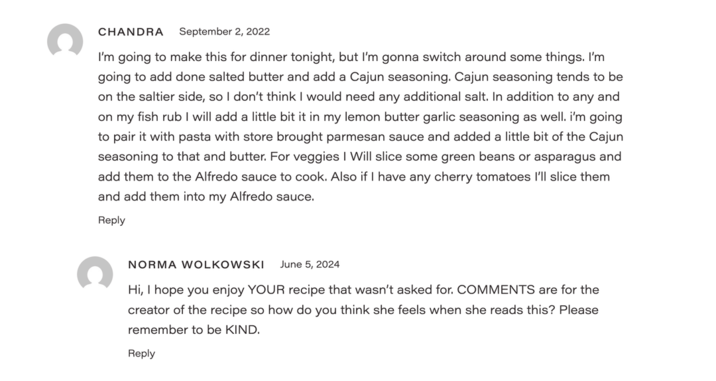 25 Of The Worst Recipe Reviews On The Internet | Know Your Meme