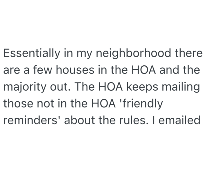 An HOA Is Demanding This Homeowner Follow All The HOA Rules, But They ...