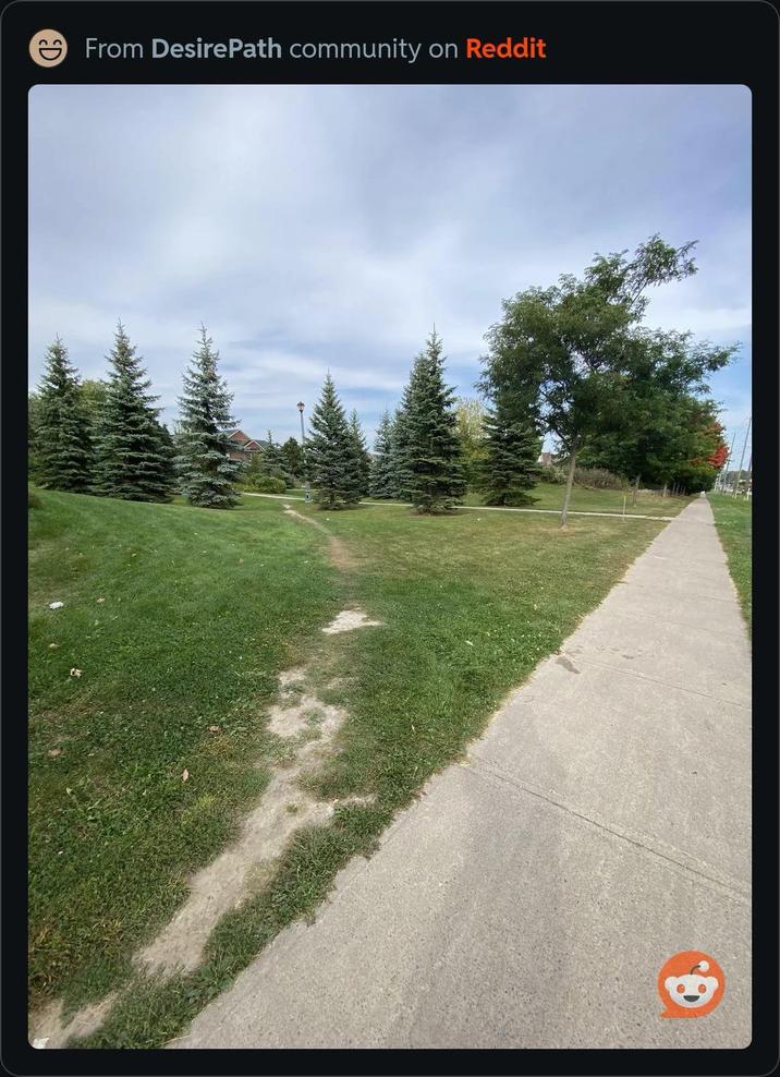 These Desire Paths Take The Scenic Route | Know Your Meme
