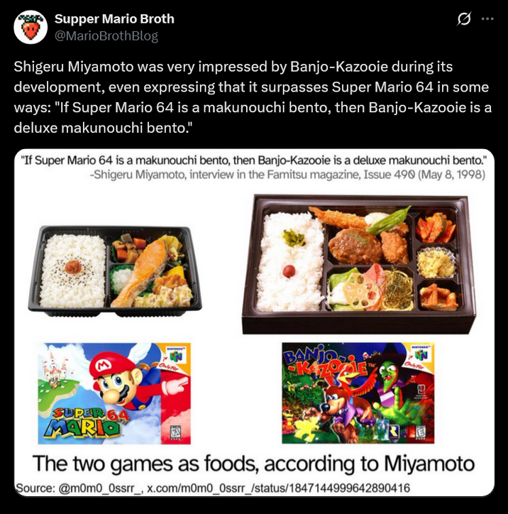 Japanese person describing a video game: imagine a makunouchi bento ...