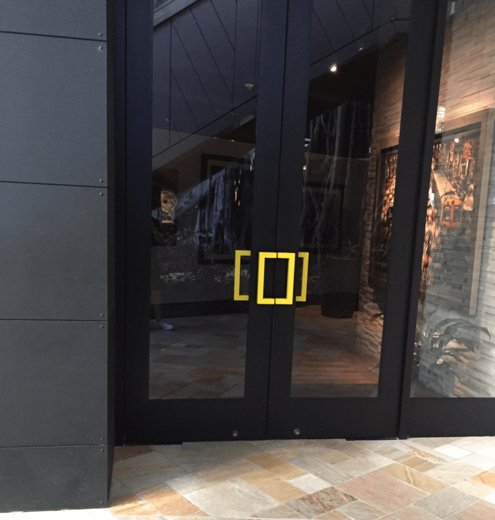 National Geographic uses their logo as a door handle | Know Your Meme