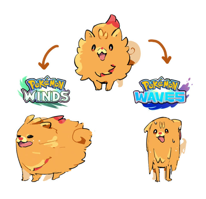 Choose Your Pombon Wisely Pokémon Winds And Waves Starters Know